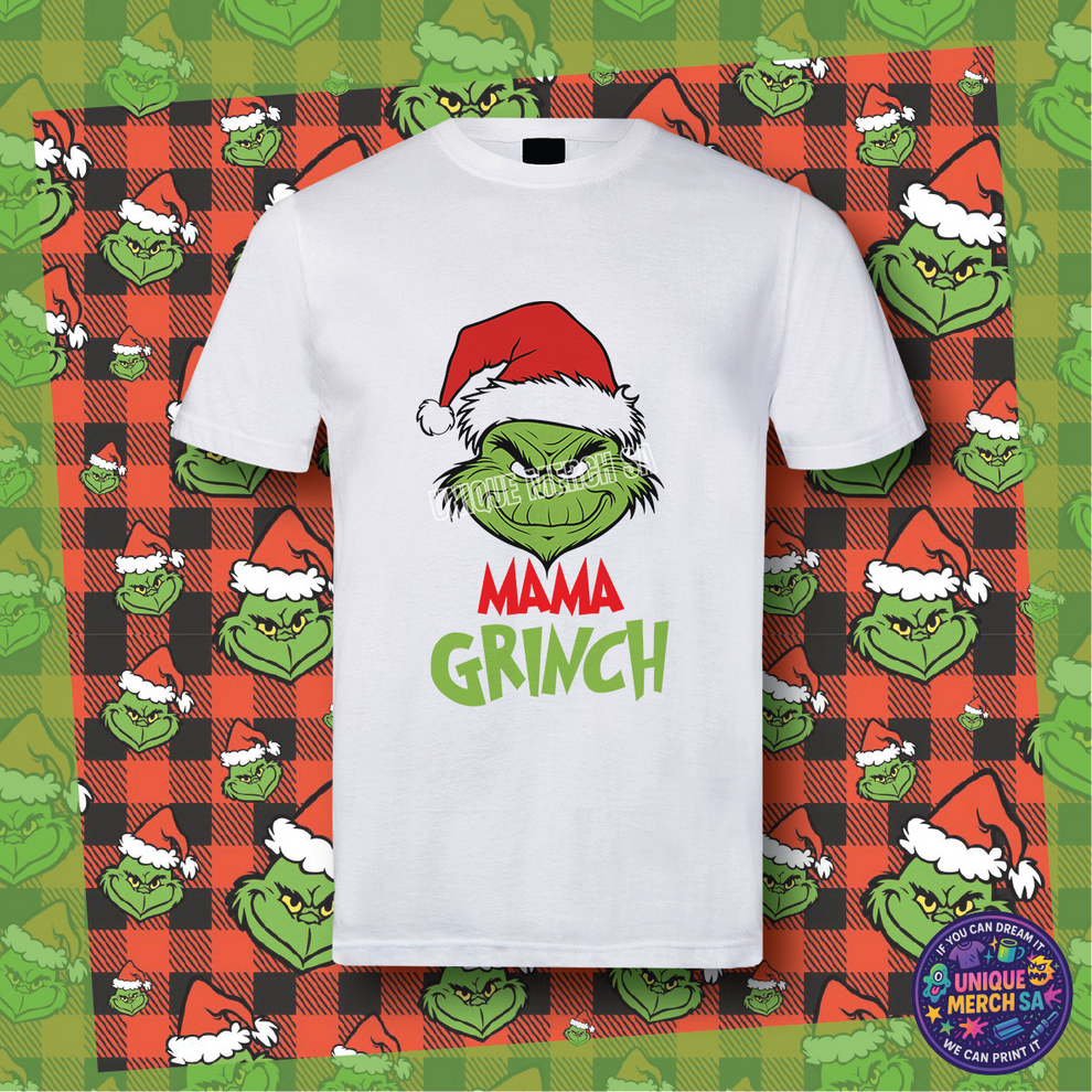 Short Sleeve T-Shirt - Grinchmas - Mama Grinch – Unique Merch SA